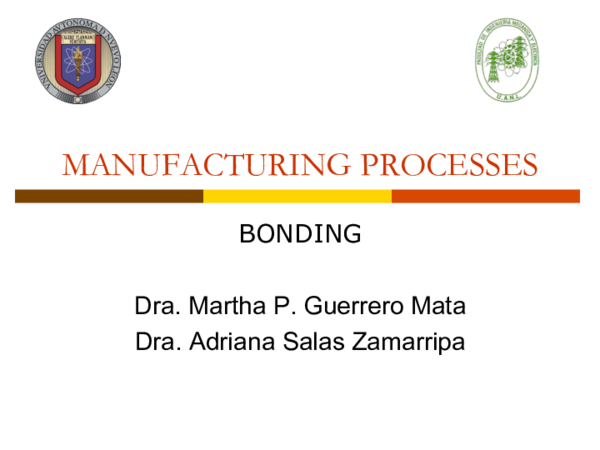 (PDF) MANUFACTURING PROCESSES BONDING