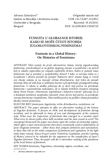 (PDF) Fusnota u globalnoj istoriji. Kako se može čitati istorija ...