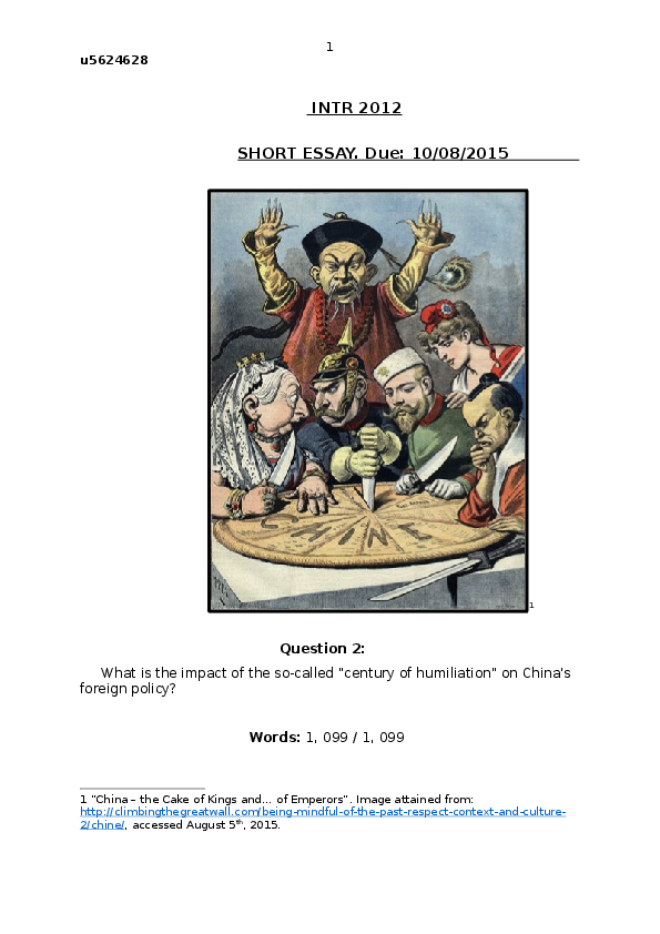 (DOC) "Use the past to serve the present": The effects of the century ...