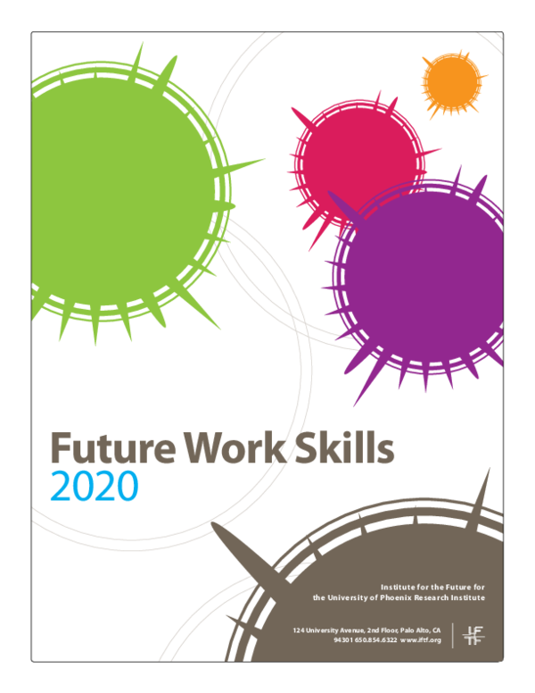 (PDF) Future Work Skills 2020