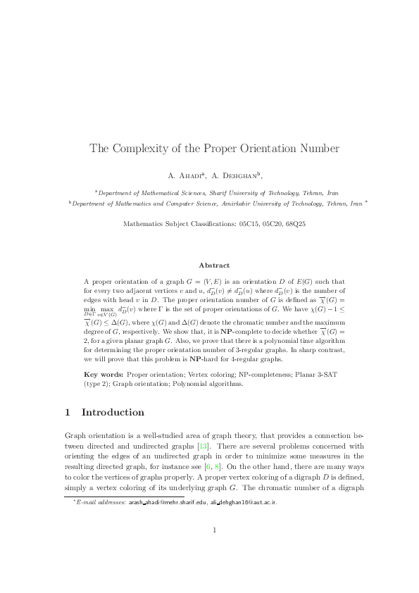 The Complexity of the Proper Orientation Number