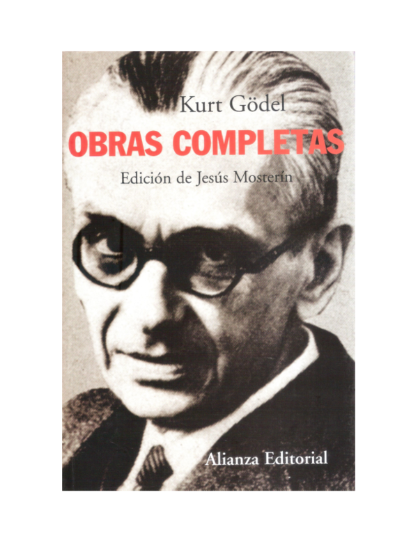 (PDF) Obras Completas de Kurt Godel