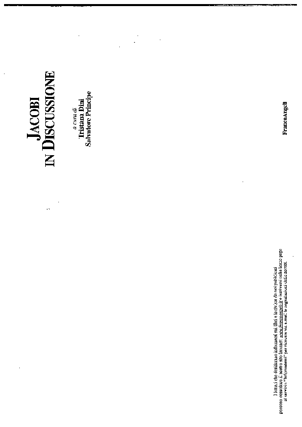 (PDF) La ragione ricondotta all'intelletto? La critica di Jacobi a Kant ...