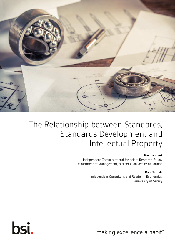 (PDF) Standards, Standards Development and Intellectual Property . A ...