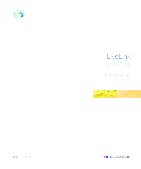 (PDF) User´s Guide for matlab ® LiveLink TM