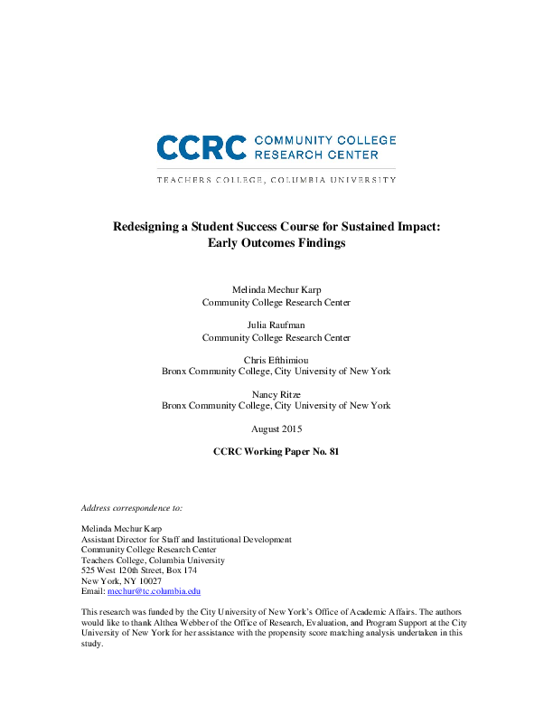 (PDF) Redesigning-student-success-course-sustained-impact