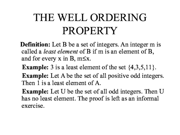 (PPT) 11-Well Ordering