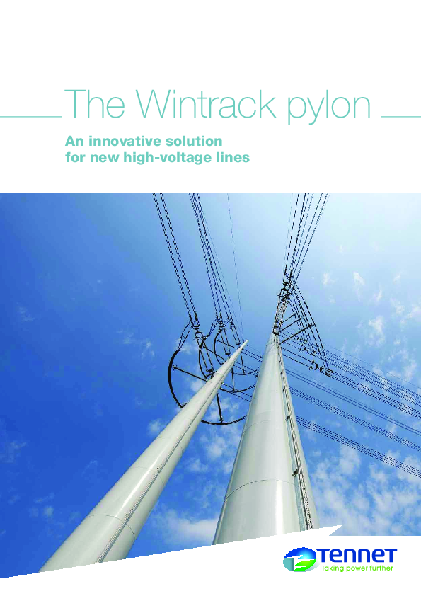 (PDF) The Wintrack pylon An innovative solution for new high-voltage lines