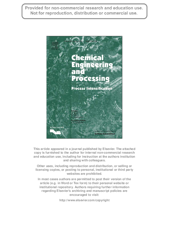 (PDF) Contents lists available at SciVerse ScienceDirect Chemical ...