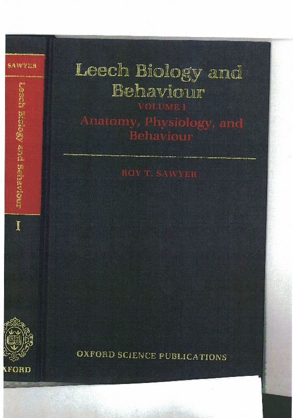 (PDF) Sawyer, Roy T, 1986. Leech Biology and Behaviour. Oxford ...
