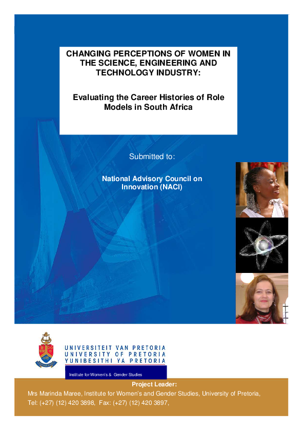 (PDF) CHANGING PERCEPTIONS OF WOMEN IN THE SCIENCE, ENGINEERING AND ...