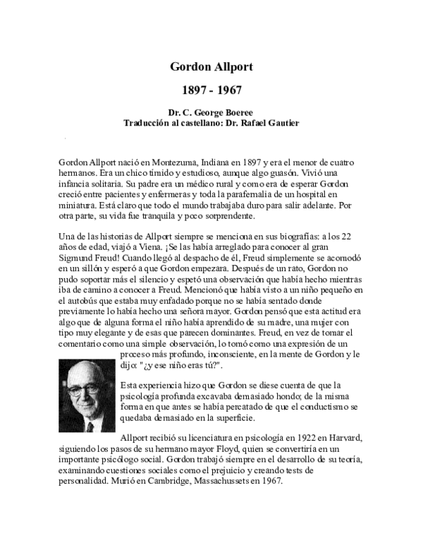 (DOC) Gordon Allport