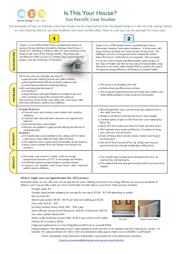(PDF) Is This Your House? Two Retrofit Case Studies