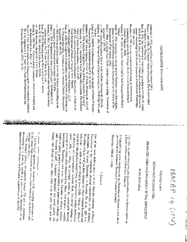 (PDF) “Reproducing Socrates: Dramatic Form and Pedagogy in the ...