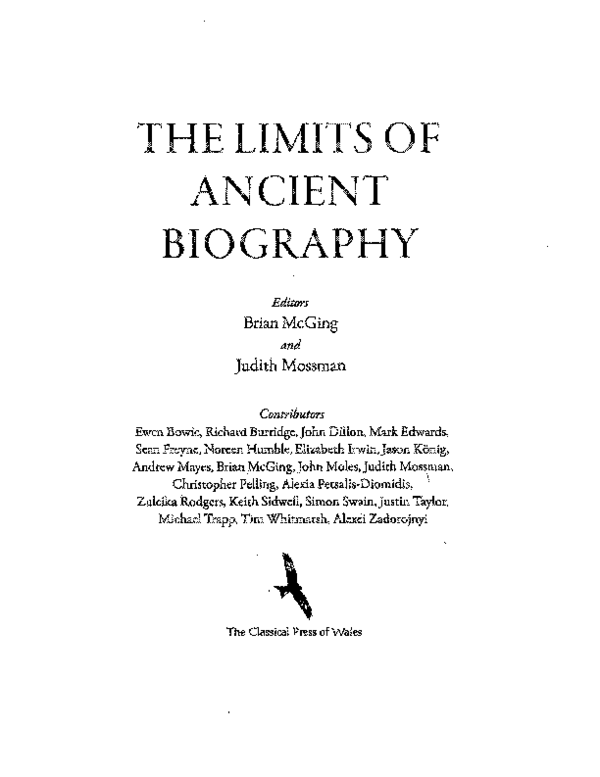 (PDF) ‘The lives of the poets: the case of Solon and the Salamis’, in J ...