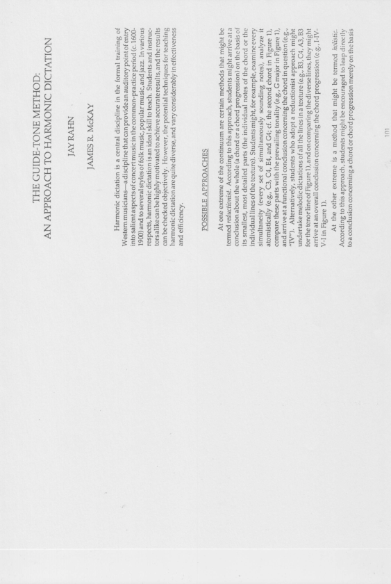 The Guide-Tone Method: An Approach to Harmonic Dictation. Journal of ...