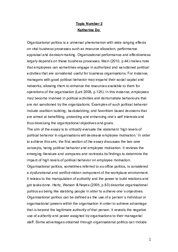 (DOC) Topic Number 2