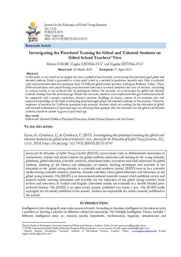 Teaching gifted and talented students