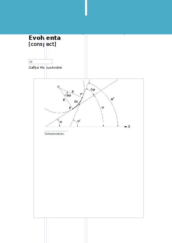 (DOC) Unghiul de directie, Curbura si Evolventa -conspect