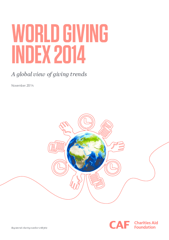 (PDF) WORLD GIVING INDEX 2014
