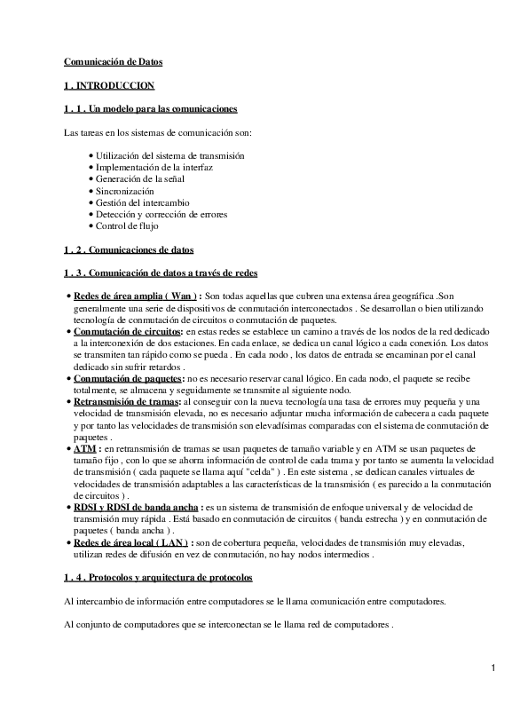 (PDF) Comunicación de Datos