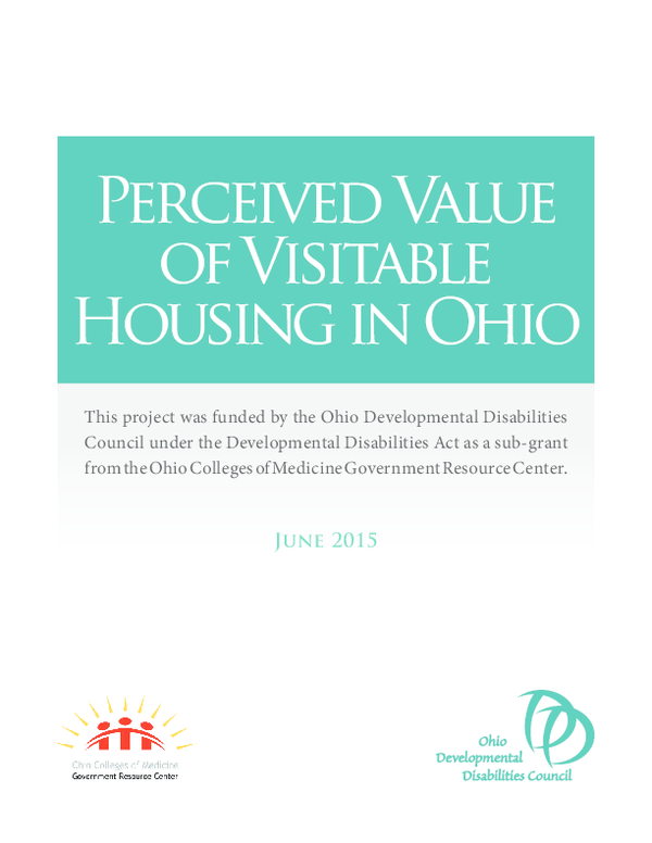 (PDF) Perceived Value of Visitable Housing in Ohio
