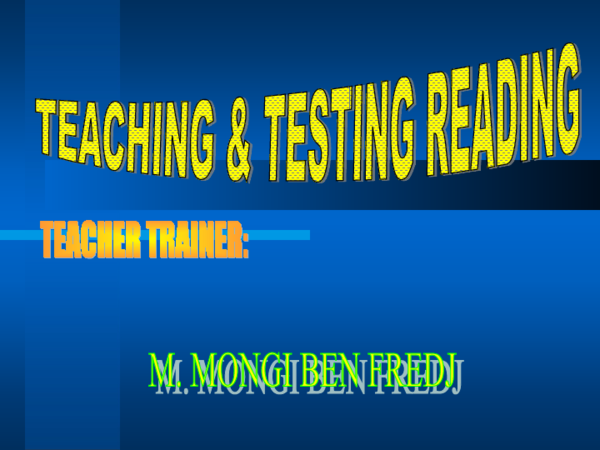 (PPT) TEACHING READING