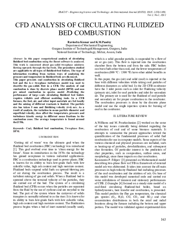 (PDF) CFD ANALYSIS OF CIRCULATING FLUIDIZED BED COMBUSTION