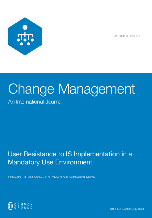 (PDF) User Resistance to IS Implementation in a Mandatory Use Environment