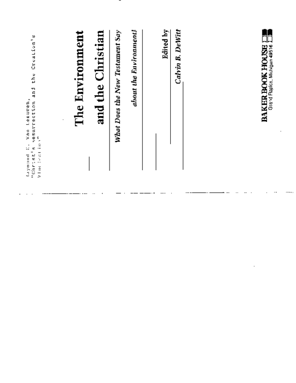 (PDF) "Christ's Resurrection and Creation's Vindication," in Calvin B ...