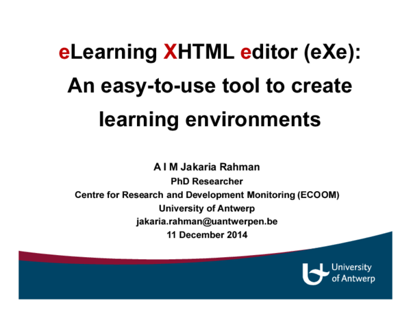 (PDF) eLearning XHTML editor (eXe) an easy-to-use tool to create ...