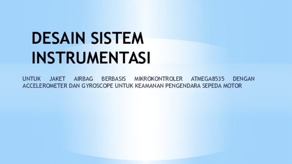 (PPT) desain sistem instrumentasi