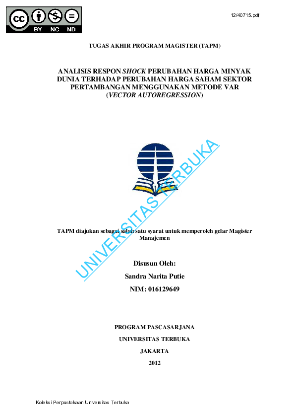 (PDF) TUGAS AKHIR PROGRAM MAGISTER (TAPM