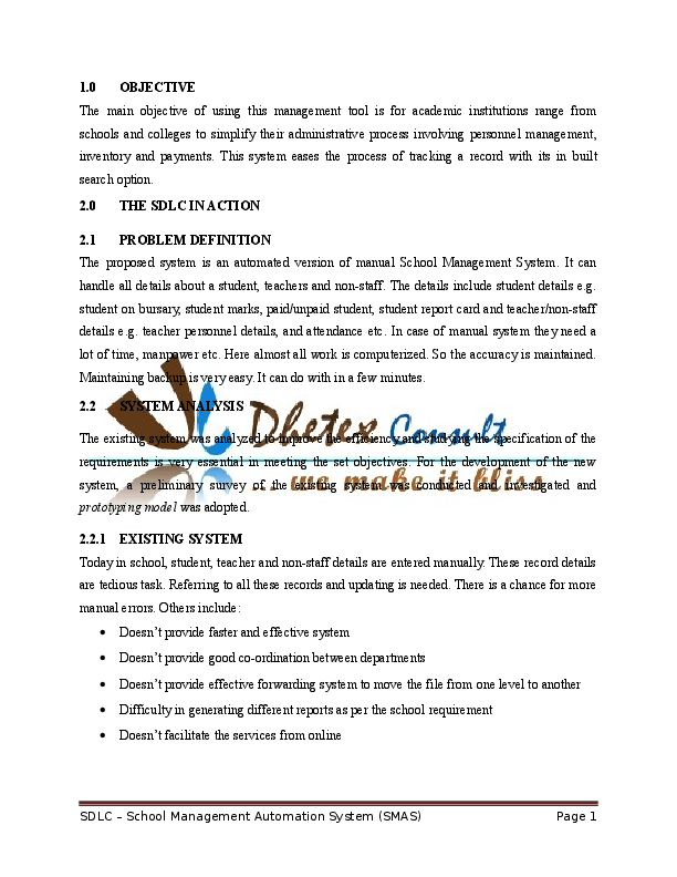 Doc School Management Automation System Smas Php Mysql Js Xampp