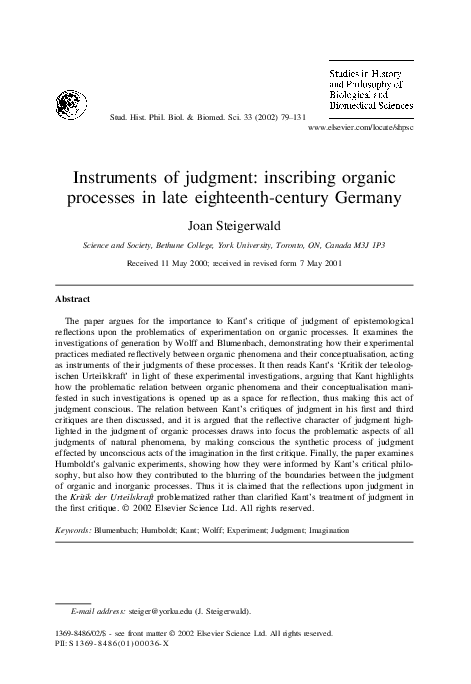 (PDF) Instruments of Judgment: Inscribing Organic Processes in Late ...