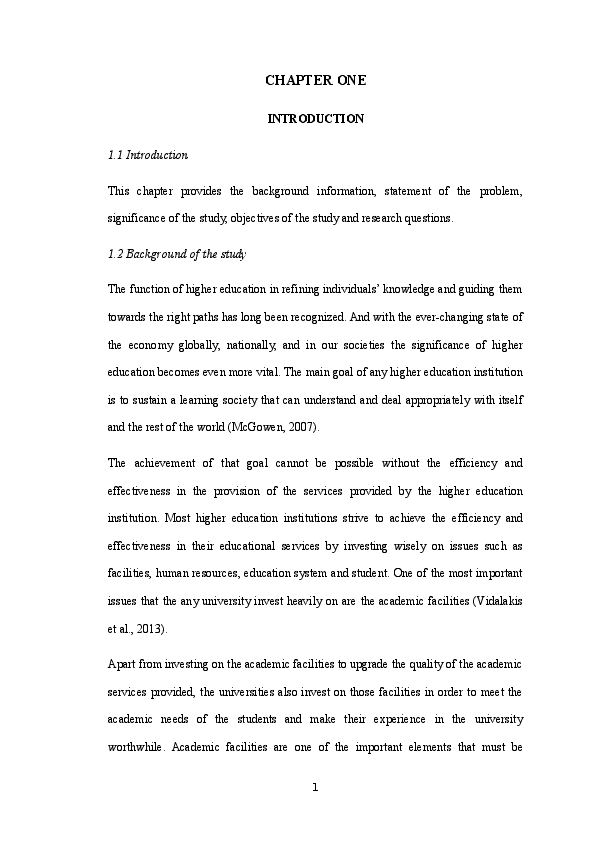 (DOC) How Academic Facilities Affects Students Satisfaction with Higher Education Services: A ...