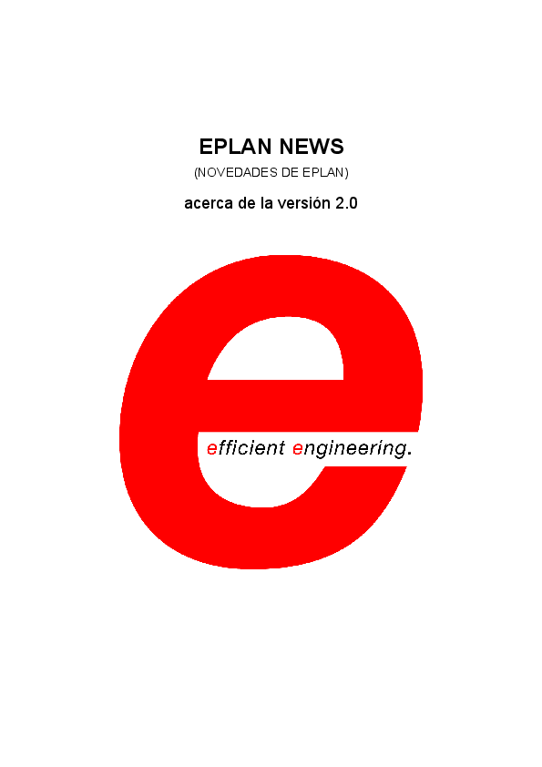(PDF) EPLAN NEWS (NOVEDADES DE EPLAN) acerca de la versión 2.0 | Jairo Galicia - Academia.edu
