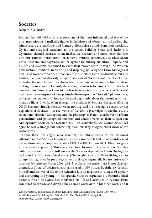 (PDF) Socrates