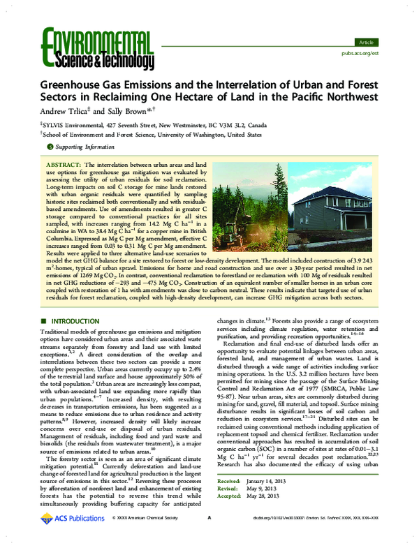 (PDF) Greenhouse Gas Emissions and the Interrelation of Urban and ...