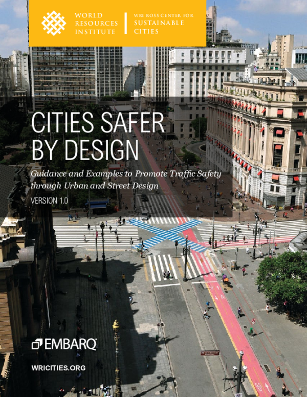 (PDF) CITIES SAFER BY DESIGN Guidance and Examples to Promote Traffic ...