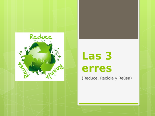 (PPT) Las 3 erres