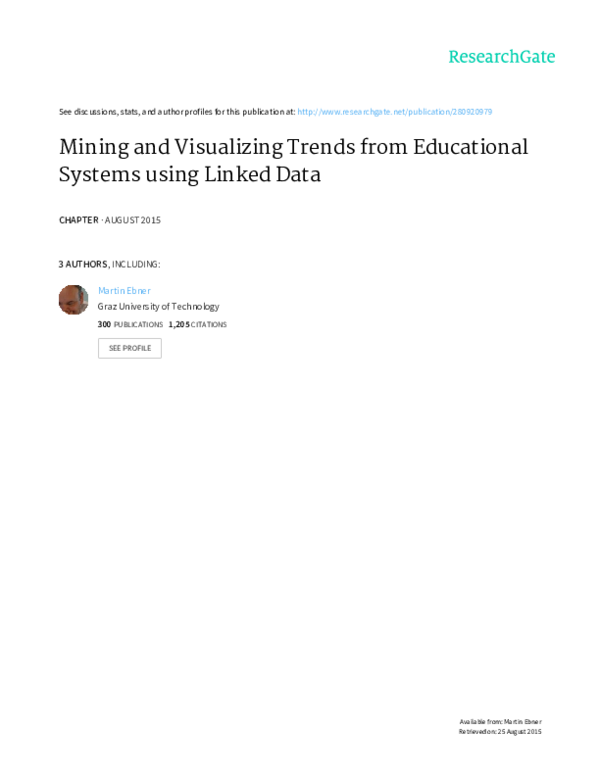 Mining and Visualizing Trends from Educational Systems using Linked Data