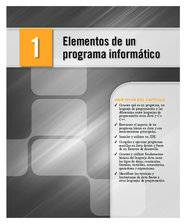 (PDF) 1 Elementos de un programa informático