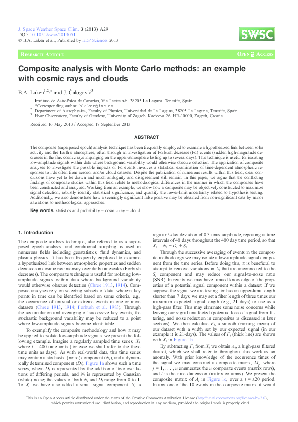 (PDF) Composite analysis with Monte Carlo methods: an example with ...