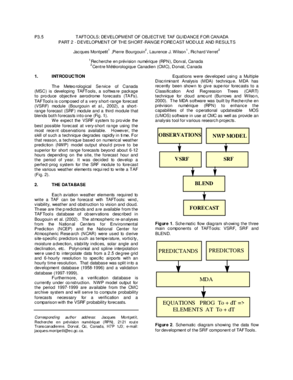 (PDF) TAFTOOLS: DEVELOPMENT OF OBJECTIVE TAF GUIDANCE FOR CANADA PART 2 ...