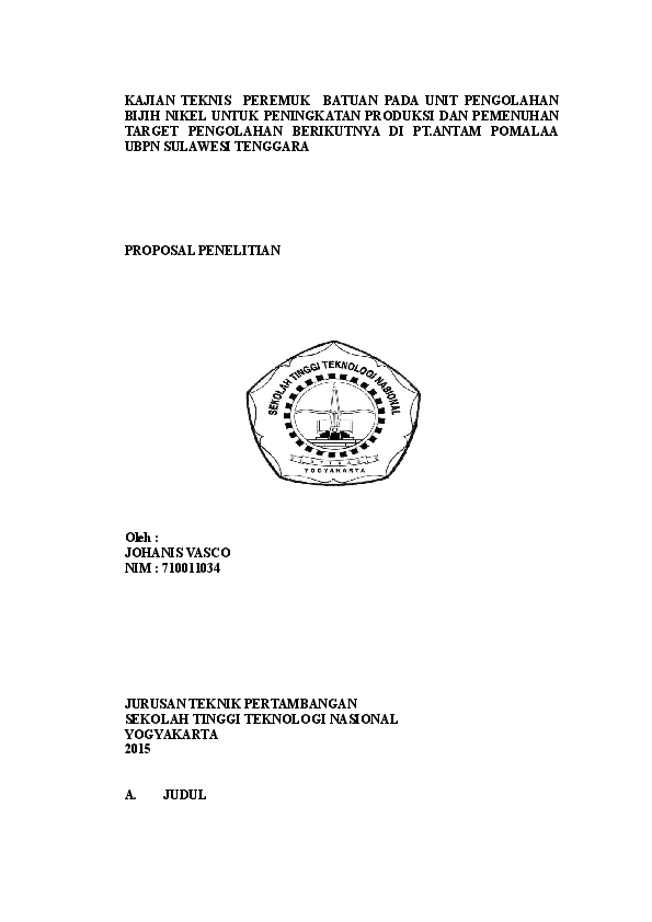 (DOC) PROPOSAL BARU VASCO