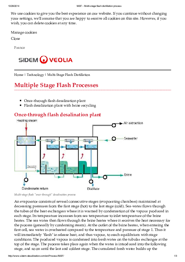 (PDF) Multiple Stage Flash Processes