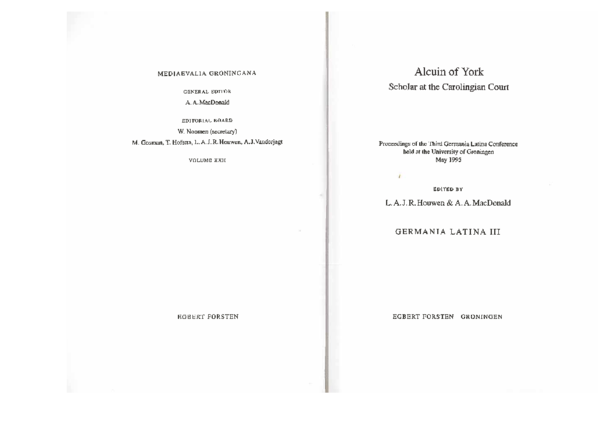 (PDF) ‘From scholastici to scioli: Alcuin and the formation of an ...