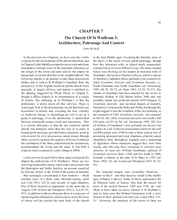 (PDF) 'The Church of St Wulfram: Architecture, Patronage and Context ...