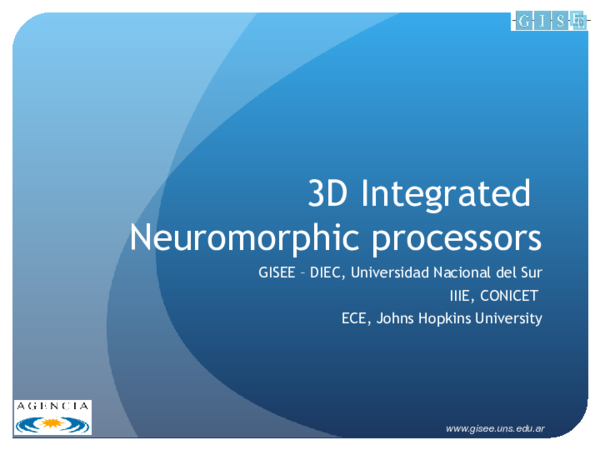 (PPT) 3D Integrated Neuromorphic Visual Processor